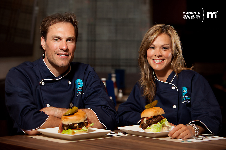 Jason Studwick & Leila Zuniga - July's Delux Burger Celebrity Chefs